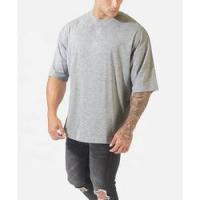 China Custom Mens Oversized T-Shirt Heavyweight Hip Hop Men Cotton Spandex T-Shirt Causal Tshirt for 3D Puff Print T-Shirts for Men for sale