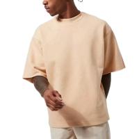 China New Arrival Premium 260 GSM Customized T Shirt Cotton Spandex Oversized Heavyweight Short Sleeve Mens T Shirt for sale