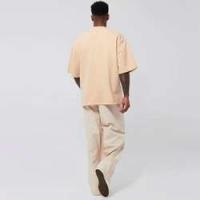 China New Arrival Premium 260 GSM Customized T Shirt Cotton Spandex Oversized Heavyweight Short Sleeve Mens T Shirt for sale