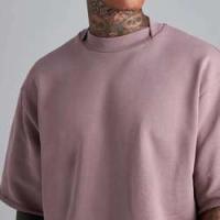 China New Arrival Premium 260 GSM Customized T Shirt Cotton Spandex Oversized Heavyweight Short Sleeve Mens T Shirt for sale