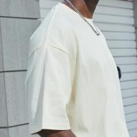 China Wholesale Men Blank T-Shirt Custom Quality Cotton Loose Drop Shoulder Oversized T Shirt for sale
