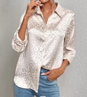 China Custom Private Label American Clothing Wholesale Long Sleeve Embossed Button up High Quality Shirts for Women Shirts for sale