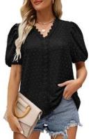 China Female Tops and T-Shirt Custom Cotton Lace Shirt Short Sleeve Compression Embroidered Shirt for sale