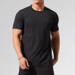 China Custom Logo T Shirt 95%Cotton 5%Spandex Gym Fitness Training Plain Men T Shirt for sale