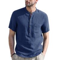 China Stand Up Collar Heavyweight T Shirt Sport Breathable Short Sleeve for sale