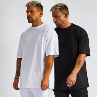 China Luxury Men Cotton T Shirts Cotton Loose Fit  Blank Oversized for sale