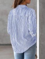 China Long Sleeved Office Work Shirt Striped Classic Customized Size for sale