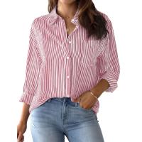 China Long Sleeved Office Work Shirt Striped Classic Customized Size for sale