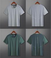 China Quick Drying Sports T Shirt Ice Silk Short Sleeve S Fitness Clothes for sale