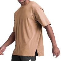China Loose Sports Casual Oversized T Shirt S Solid Color Cotton Large Size for sale