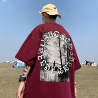 China Round Neck Casual Oversized T Shirt Casual Clothing Summer Men Shirts for sale