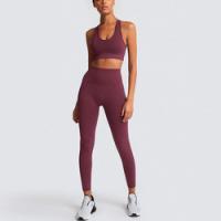 China Ropa Deportiva Mujer Custom Logo Workout Wear Suit Women Sportswear Set Activewear High Waist Seamless Fitness Yoga Sets Women for sale
