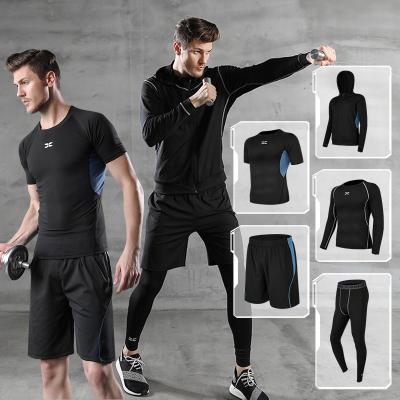 China Casual Men&prime;s Fitness Sports Wear Shorts Quick Dry Tights Short Sleeve Training Sportswear for sale