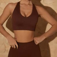 China Natural Color Sports Wear Clothing Ribbed Yoga Set Zipper Activewear Suit for sale