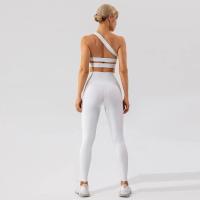 China Women Workout Clothing 2 PCS Fitness Suit Gym Wear Ladies Sports Bra Activewear Yoga Sets for sale