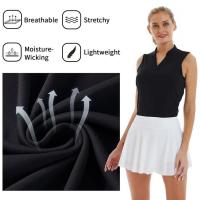 China Women Golf Polo Shirt Slim Fit Lady Embroidered Logo Golf Wear Upf50 Polo Shirts for Women for sale