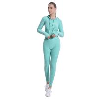 China Yoga Wear Women Hooded Top Pants Sports Yoga Suit Running Yoga Fitness Wear for sale
