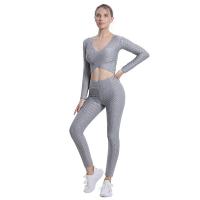 China Yoga Wear Women Hooded Top Pants Sports Yoga Suit Running Yoga Fitness Wear for sale