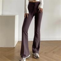 China Spring High-Waisted Retro Lazy Stretch Micro-Cropped Pants for Women Slim Casual Pants for sale