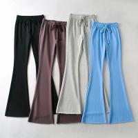 China Spring High-Waisted Retro Lazy Stretch Micro-Cropped Pants for Women Slim Casual Pants for sale