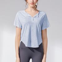 China 2023 New Yoga Clothes Top Women Senior Sense Loose Belly Cover Professional Fitness T-Shirt for sale