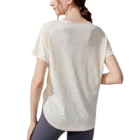 China 2023 New Yoga Clothes Top Women Senior Sense Loose Belly Cover Professional Fitness T-Shirt for sale