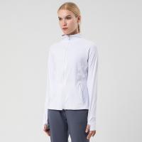 China 2023 Spring New Women&prime;s Yoga Wear Sports Coat Quick Dry Standing Collar Long Sleeve Running Coat Fitness Clothes for sale