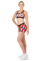 China Comfortable Cheer Bra and Short Cheerleading Practice Wear Training Wear for sale