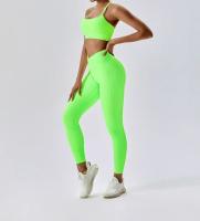 China Running Training Fitness Wear Womens Gym Bra Leggings High Waist Seamless 5 Piece Yoga Set for sale