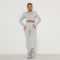 China Women&prime;s Seamless Breathable Long Sleeve Yoga Sportswear Sport Suit Clothes Gym Wear Set Fitness Yoga Wear 2023 for sale