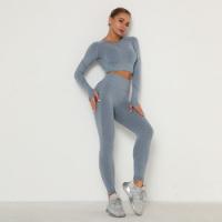 China Women&prime;s Seamless Breathable Long Sleeve Yoga Sportswear Sport Suit Clothes Gym Wear Set Fitness Yoga Wear 2023 for sale