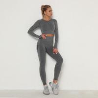 China Women&prime;s Seamless Breathable Long Sleeve Yoga Sportswear Sport Suit Clothes Gym Wear Set Fitness Yoga Wear 2023 for sale