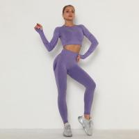 China Women&prime;s Seamless Breathable Long Sleeve Yoga Sportswear Sport Suit Clothes Gym Wear Set Fitness Yoga Wear 2023 for sale
