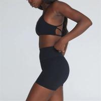 China Anti Wrinkle Sports Wear Clothing Summer Yoga Biker Women Shorts Sets for sale