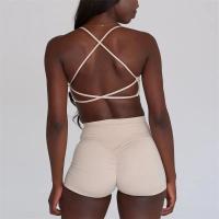 China Anti Wrinkle Sports Wear Clothing Summer Yoga Biker Women Shorts Sets for sale