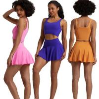China Two Piece Yoga Sports Fitness Customization Active Skirt Set for sale