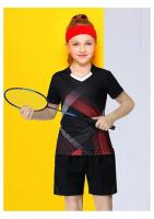 China Cotton Sports Wear Clothing Tee Shirts Skirt Sets For Girls Children for sale