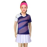China Cotton Sports Wear Clothing Tee Shirts Skirt Sets For Girls Children for sale