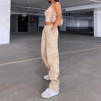 China Polyester Super Dry Trousers Running Sports Polyester Super Dry Trousers Solid Pockets Zip Man Casual Cargo Pants for sale