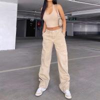 China Polyester Super Dry Trousers Running Sports Polyester Super Dry Trousers Solid Pockets Zip Man Casual Cargo Pants for sale