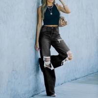 China Sexy Jeans with High Quality Classic Denim Damaged New Arrival Trousers for Women for sale