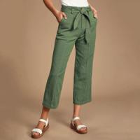 China OEM Fashion Casual Pants Green Women Cargo Pants With Utility Pockets for sale