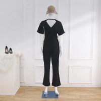 China Elastic Waist Fashion Casual Pants Fashionable Wide Legged Pants for sale
