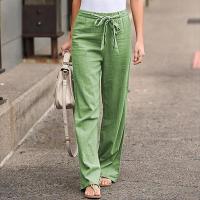 China Fashion All Match  Blue Casual Pants Summer Wide Leg Trousers for sale