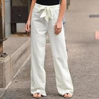 China Fashion All Match  Blue Casual Pants Summer Wide Leg Trousers for sale