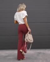China Mixed Color Fashion Casual Pants Spring Micro Cropped Pants for sale
