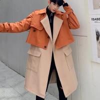 China New Fashion Black Men Custom Bomber Trench Coat for sale