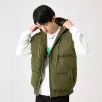 China High Quality Puffer Vest Sleeveless Plus Size Mens Vests Vest Stand Collar Thick Vest Winter Vest for sale