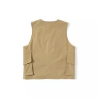 China Vintage Fall Fashion Multi Pocket Solid Casual Cargo Sleeveless Vest for sale