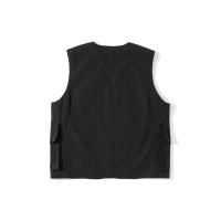China Vintage Fall Fashion Multi Pocket Solid Casual Cargo Sleeveless Vest for sale